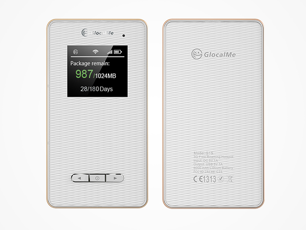 GlocalMe Global Wi-Fi Hotspot Battery Pack & 2 GB Data | Geeky Gadgets ...